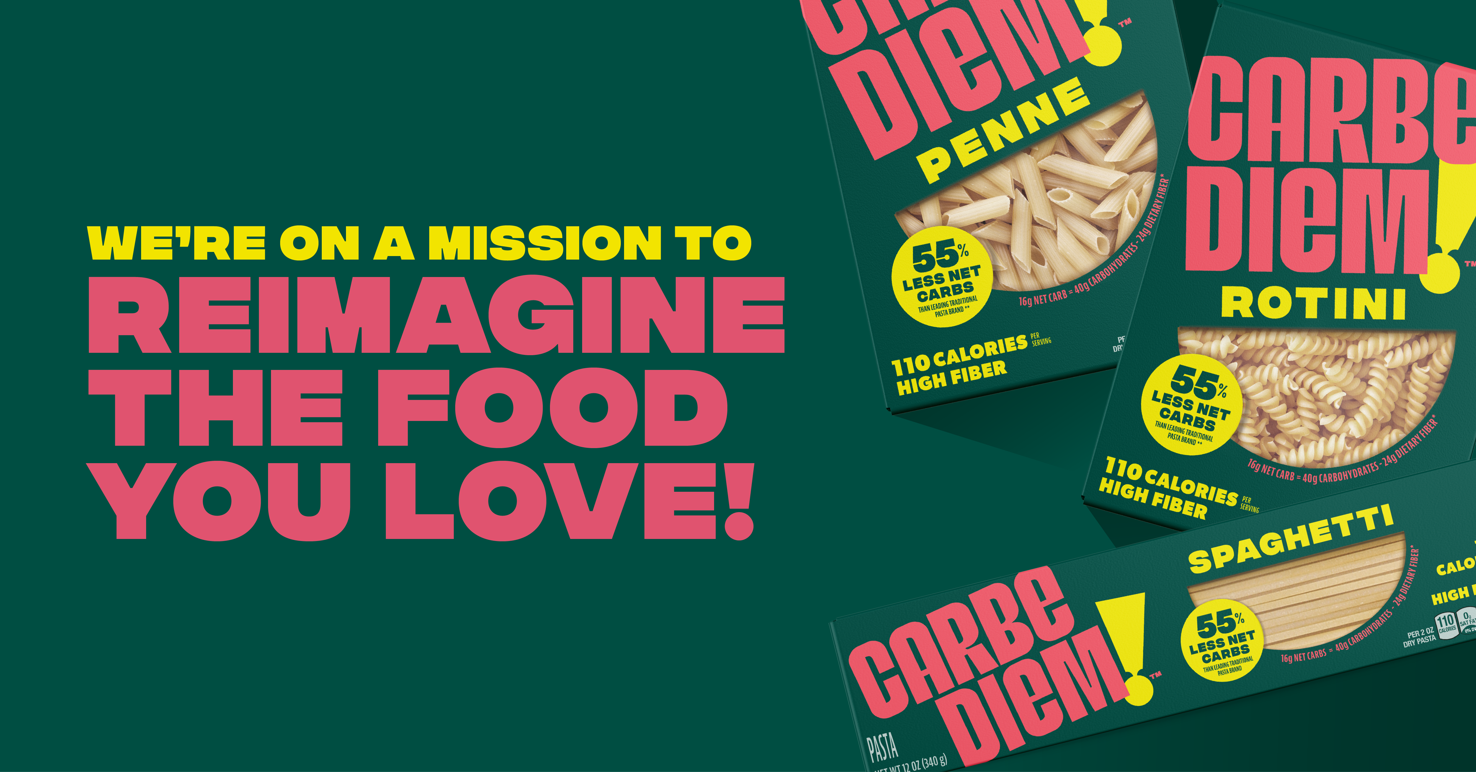 Shop Low Net Carb Pasta – High Fiber & Protein Pasta – Carbe Diem
