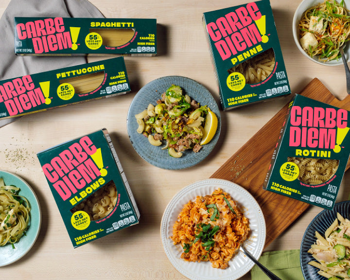 Low Net Carb Pasta Variety Pack – High Fiber & Protein – Carbe Diem