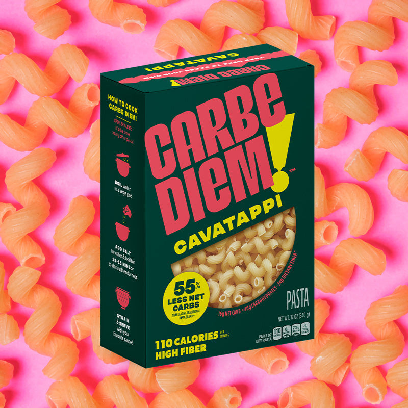 Low Net Carb Cavatappi Pasta – High Fiber & Protein – Carbe Diem