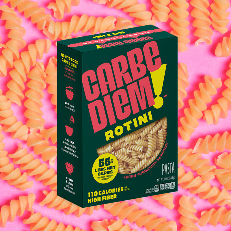 Low Net Carb Rotini Pasta – High Fiber & Protein – Carbe Diem